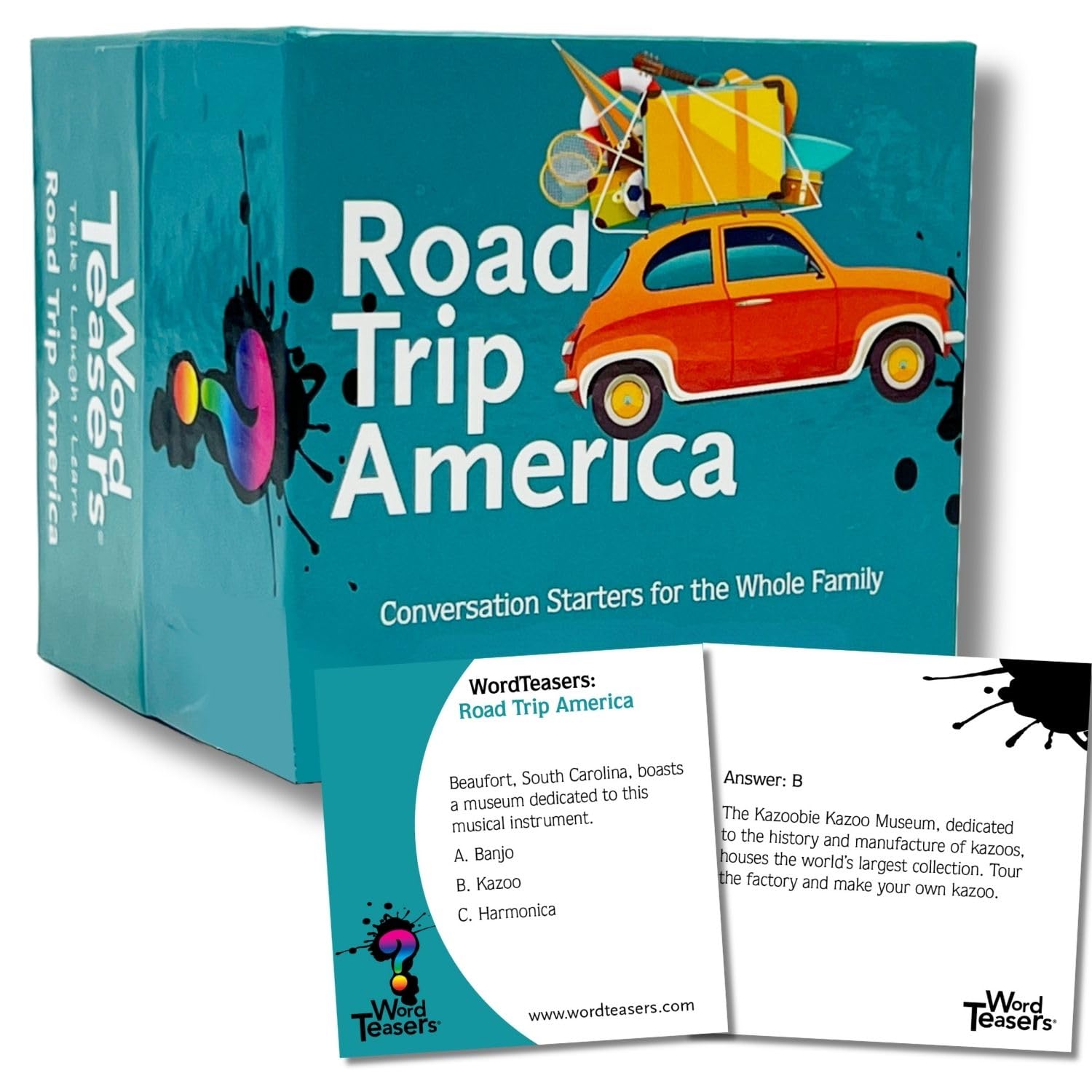 Amazon.com: ? WORD TEASERS Road Trip America - Road Trip Game ...