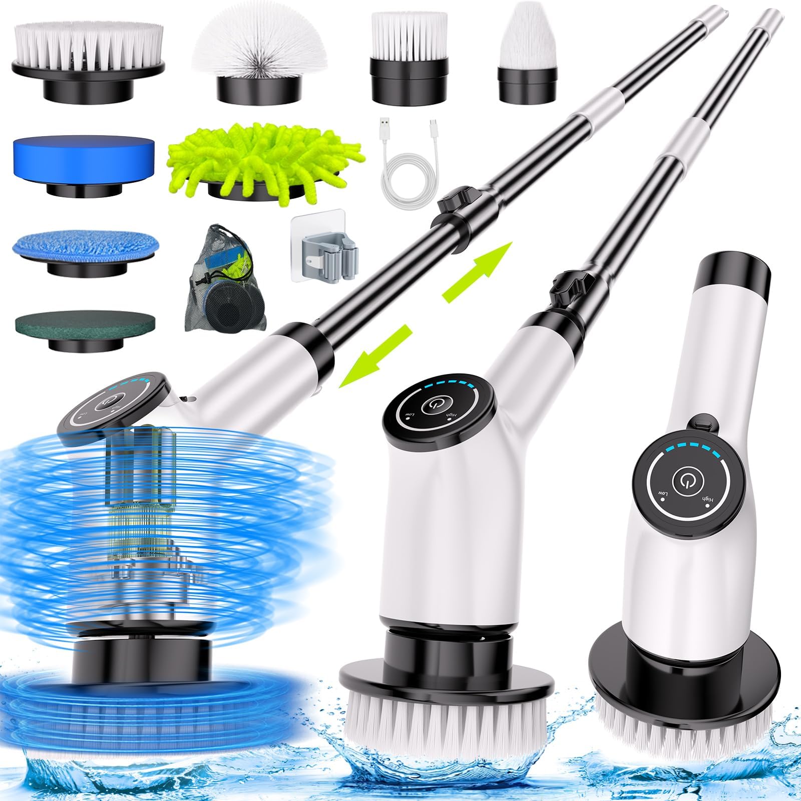 Amazon.com: Leebein Electric Spin Scrubber, Cordless Cleaning Brush ...