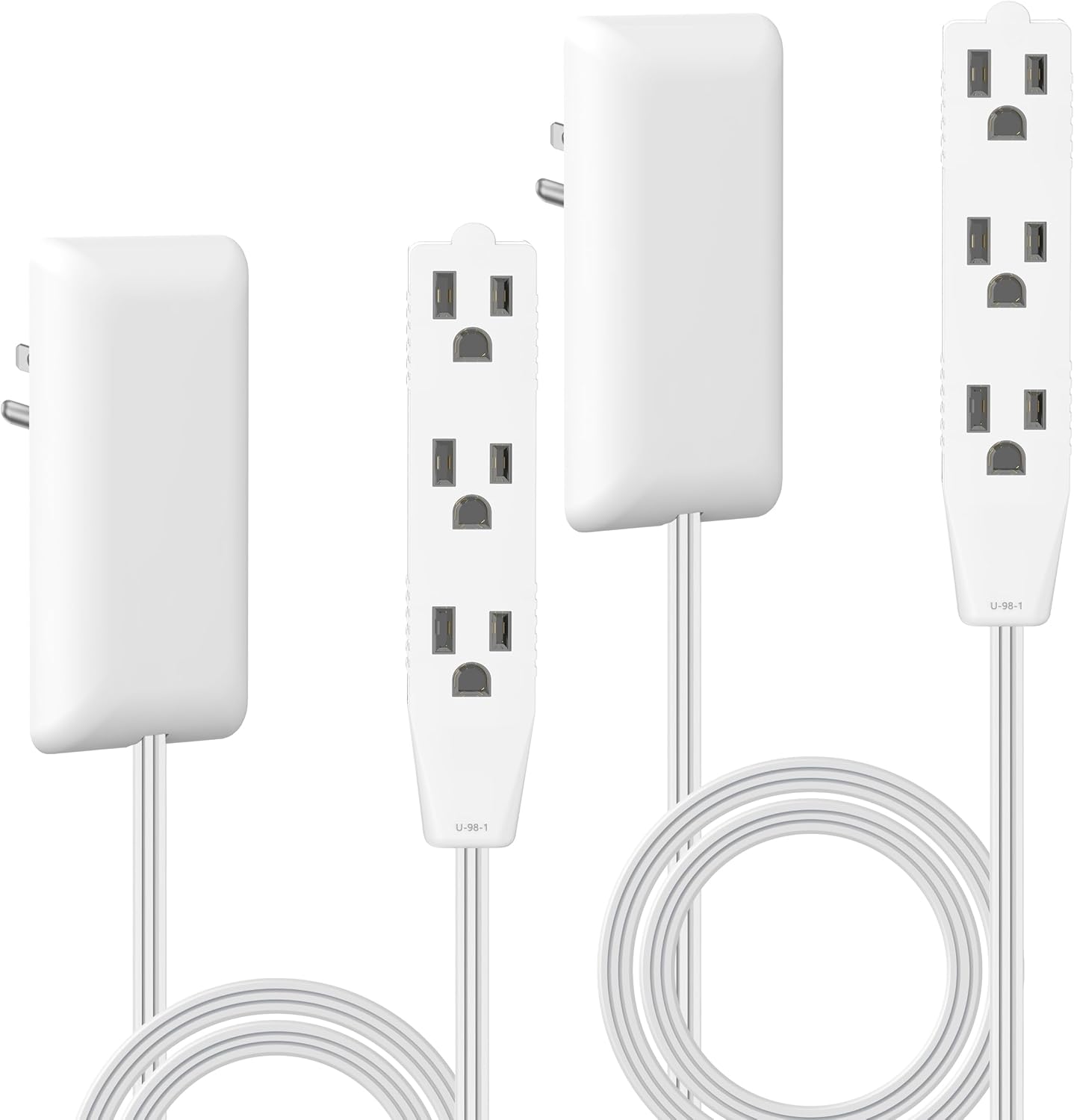 Amazon.com: LIDER Flat-Face Outlet Extender with 3 Receptacles, Ultra ...