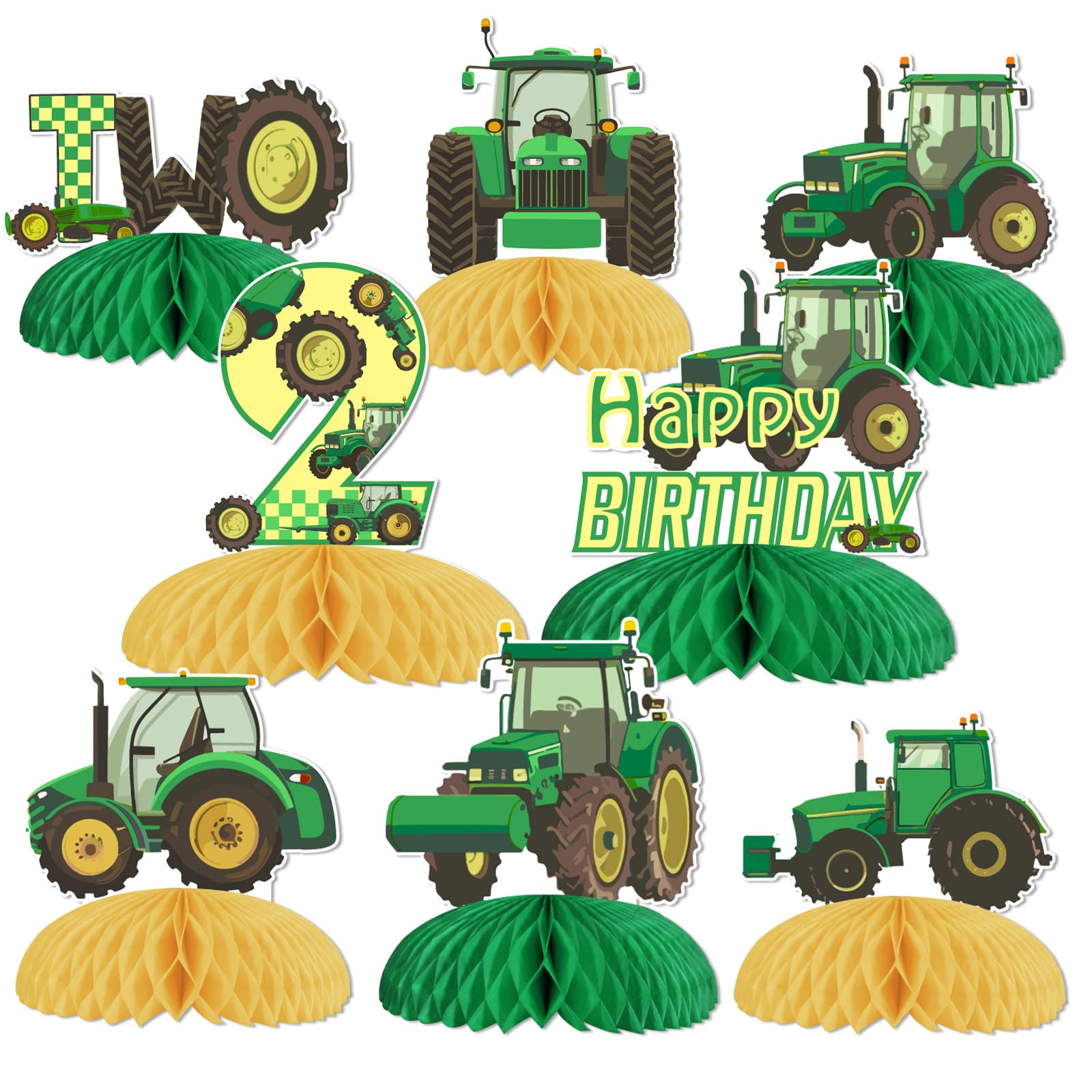 John Deere Party Decorations Tractor 2nd Birthday Decorations, Tractor ...