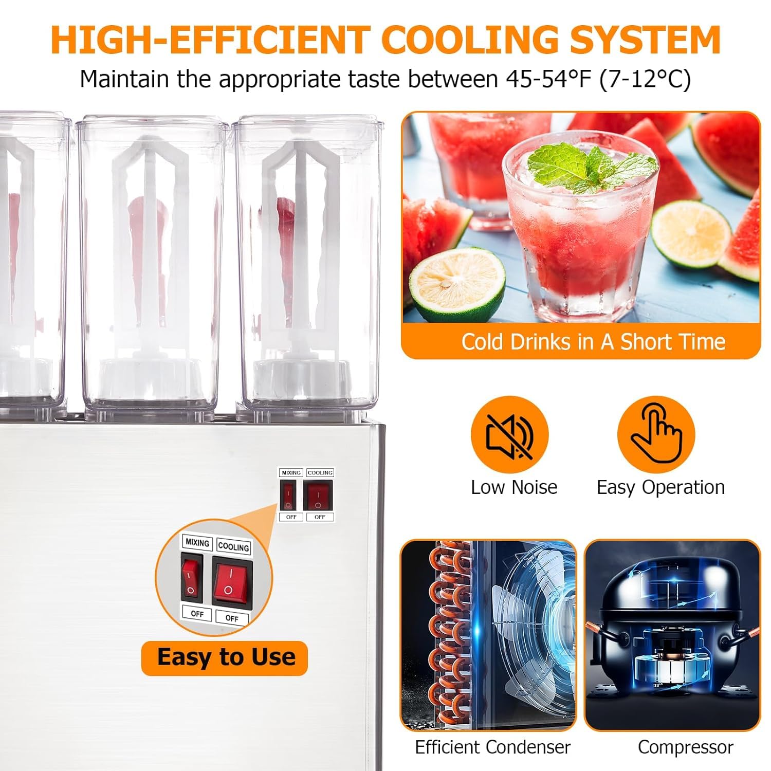 Snapklik.com : Commercial Beverage Dispenser, 3 Tanks 7.93 Gallon 30L ...
