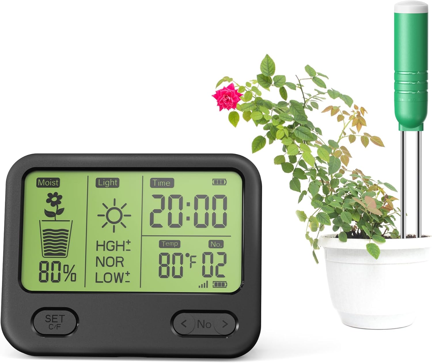 Amazon.com: BIGTRIDE Soil Moisture Sensor Probe Soil Humidity Tester ...