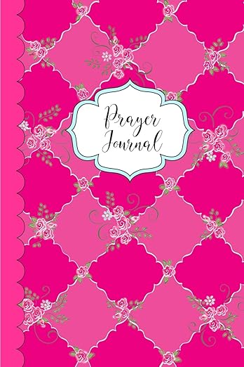 Prayer Journal: Rosevine Bouquet Harlequin Hot Pink Prayer Journal ...
