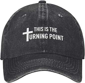 Amazon.com: This is The Turning Point Hat Unisex Washed Denim ...