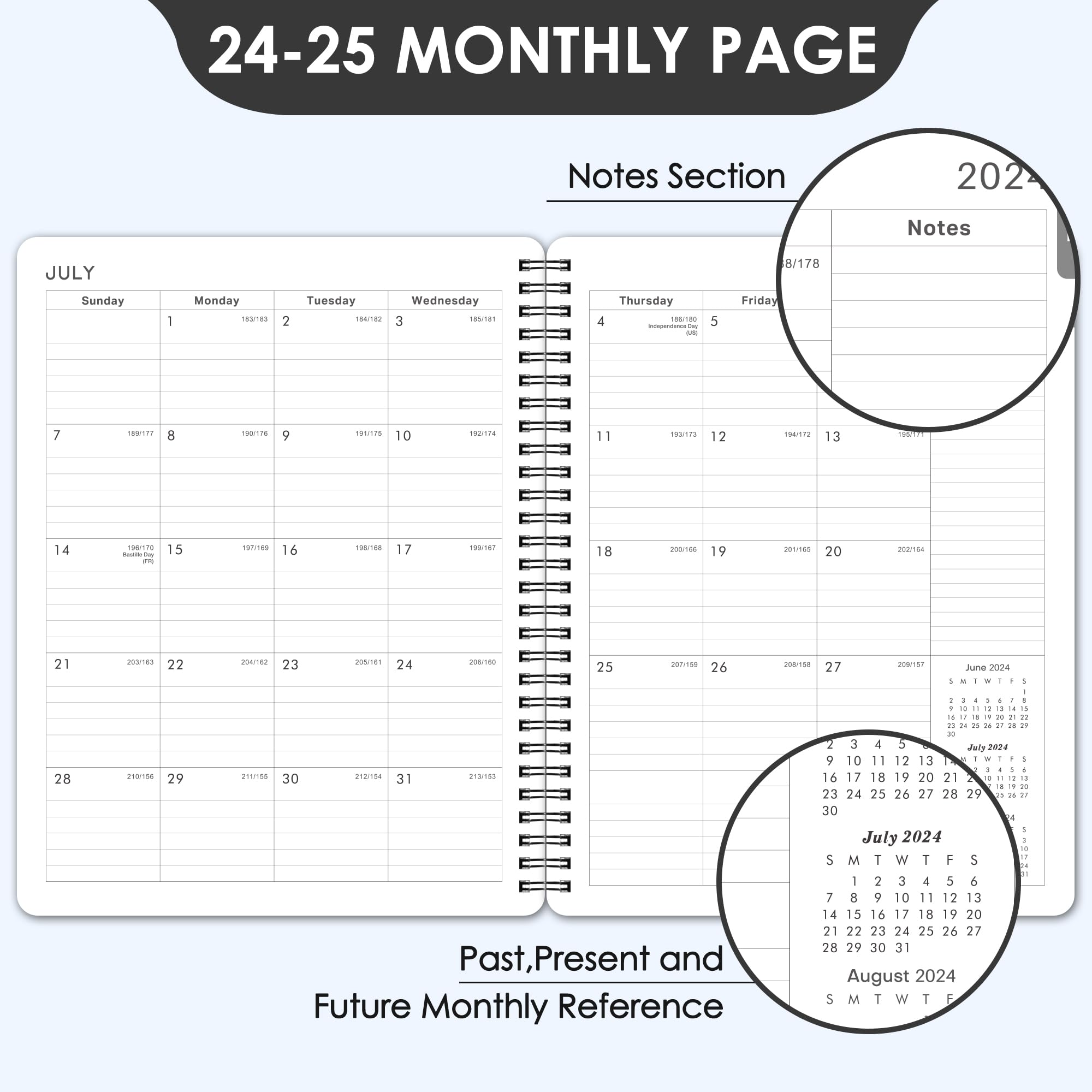 Snapklik.com : 2024-2025 Planner - Weekly And Monthly Planner 2024-2025 ...