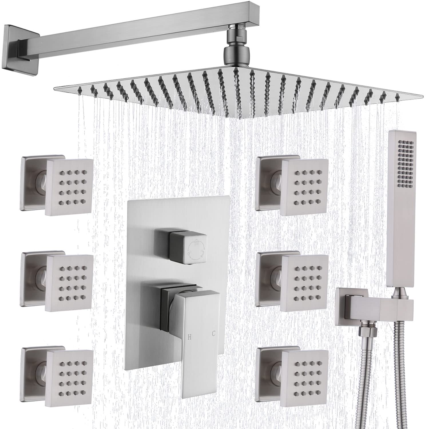 Rain Shower System With Jets at Rosie Caster blog