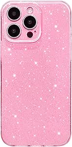 Amazon.com: Hython Case for iPhone 13 Pro Max Case Glitter Cute Sparkly Shiny Bling Sparkle ...
