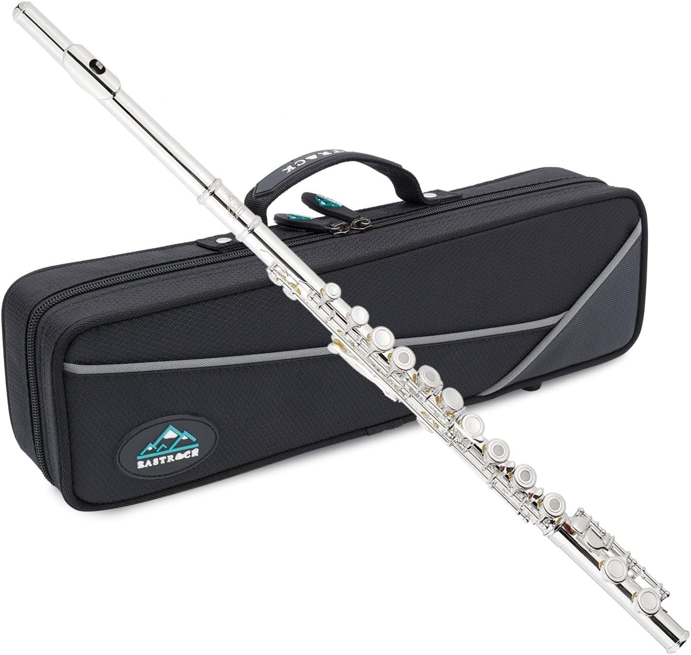Amazon.com: EASTROCK 17 Open Hole Flute with Offset G, Silver Plating ...
