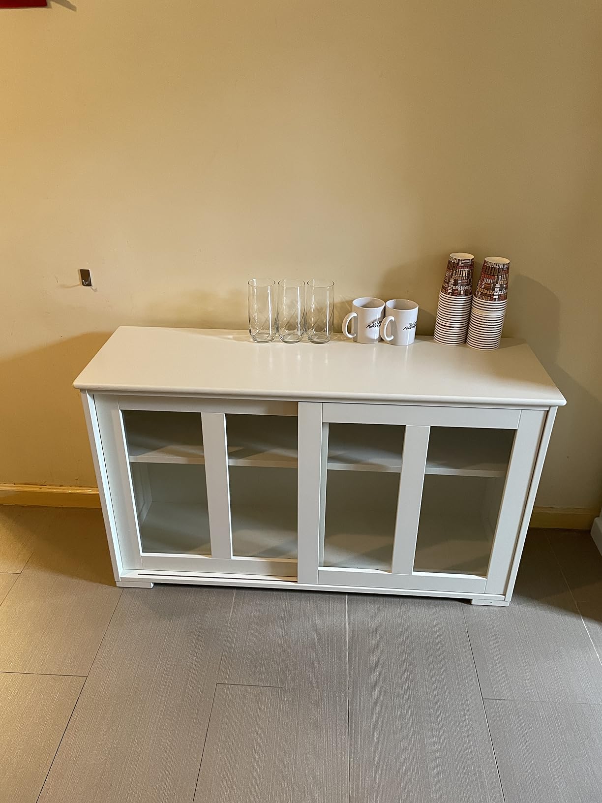 $20/mo - Finance Safeplus Compact Sideboard Buffet Cabinet, Versatile ...