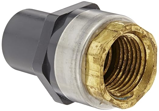 GF Piping Systems PVC to Brass Transition Pipe Fitting, Adapter ...