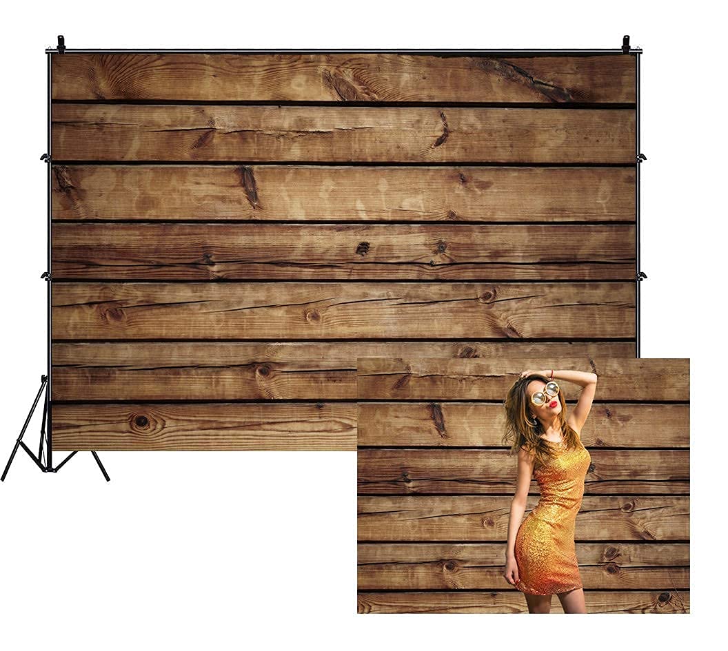 Leowefowa Wood Backdrops For Photography 10x8ft Vinyl Wooden Backdrop ...
