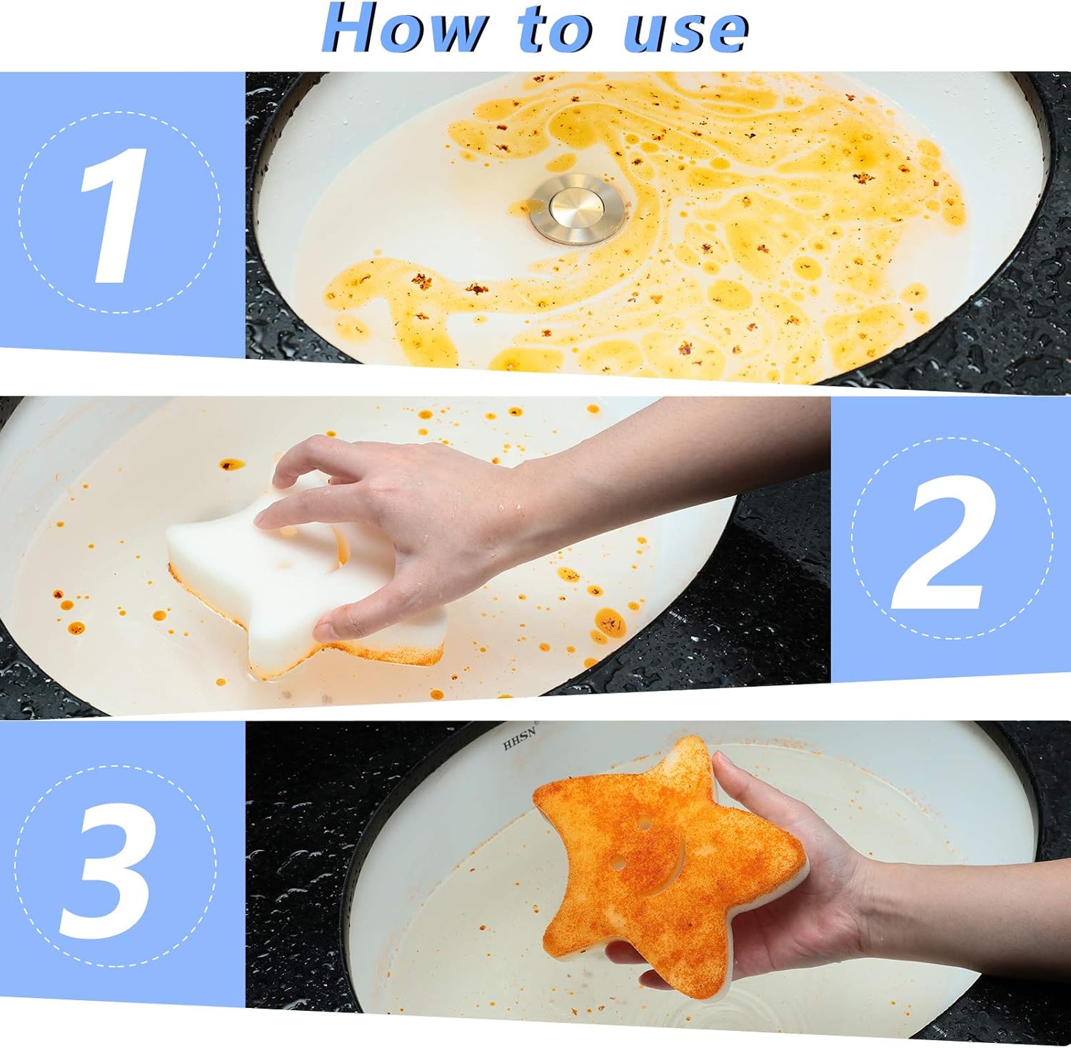 24 Pieces Oil Absorbing Scum Sponge Pools Scum Sponge Oil Absorbing ...