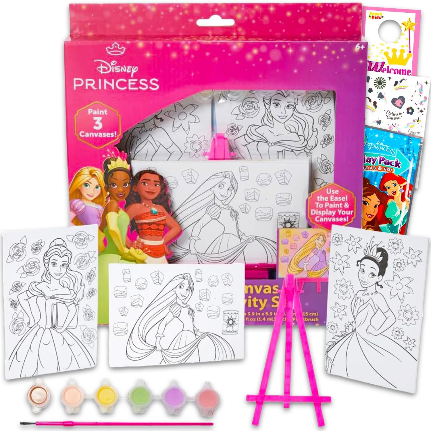 Amazon.com: Disney Princess Painting Set for Girls - Art Supplies ...
