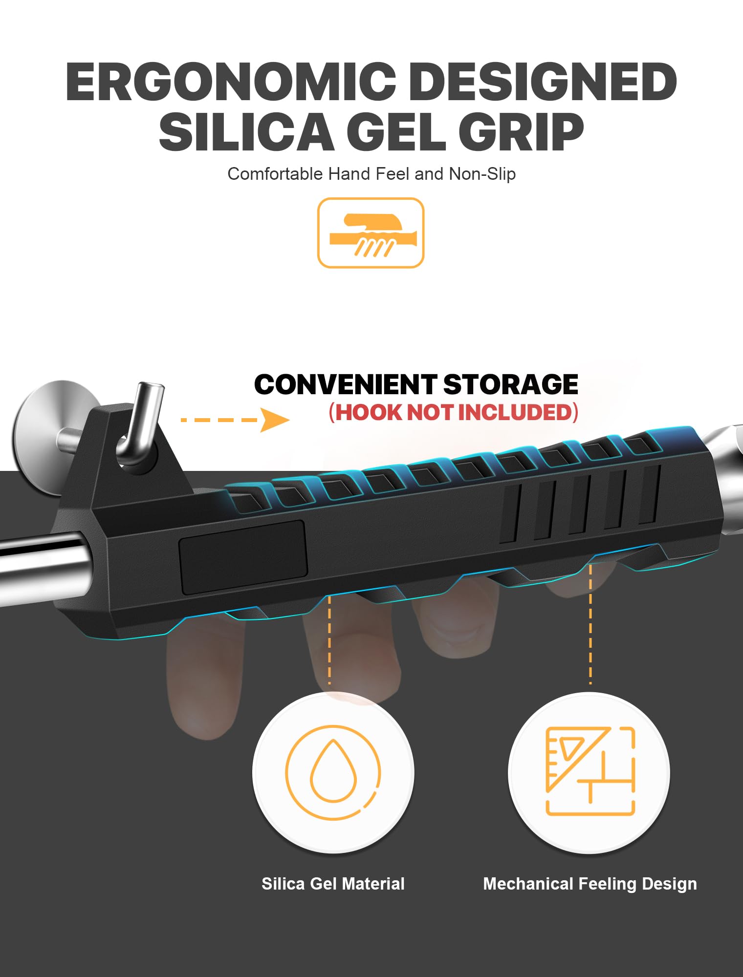 Snapklik.com : EVOULTES 14" Extended Reach Dual Head Air Chuck, 2-Way ...