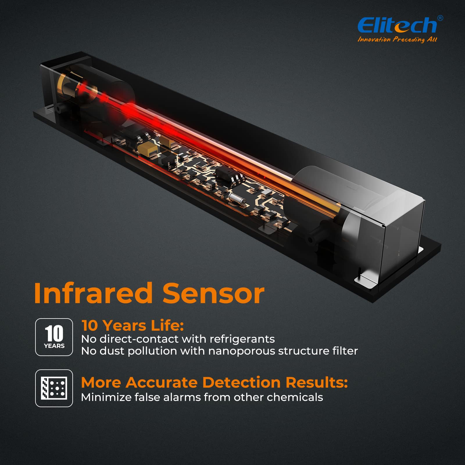 Snapklik.com : Elitech HVAC Refrigerant Leak Detector 10 Yrs Infrared ...