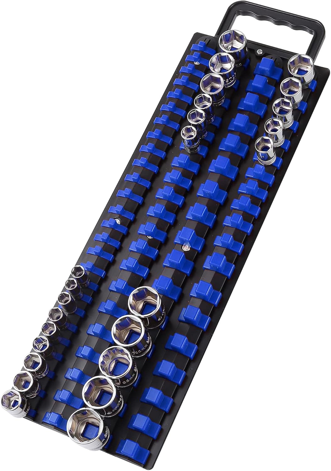 Amazon.com: Reniteco 80-Piece Portable Socket Organizer Steel Tray with ...