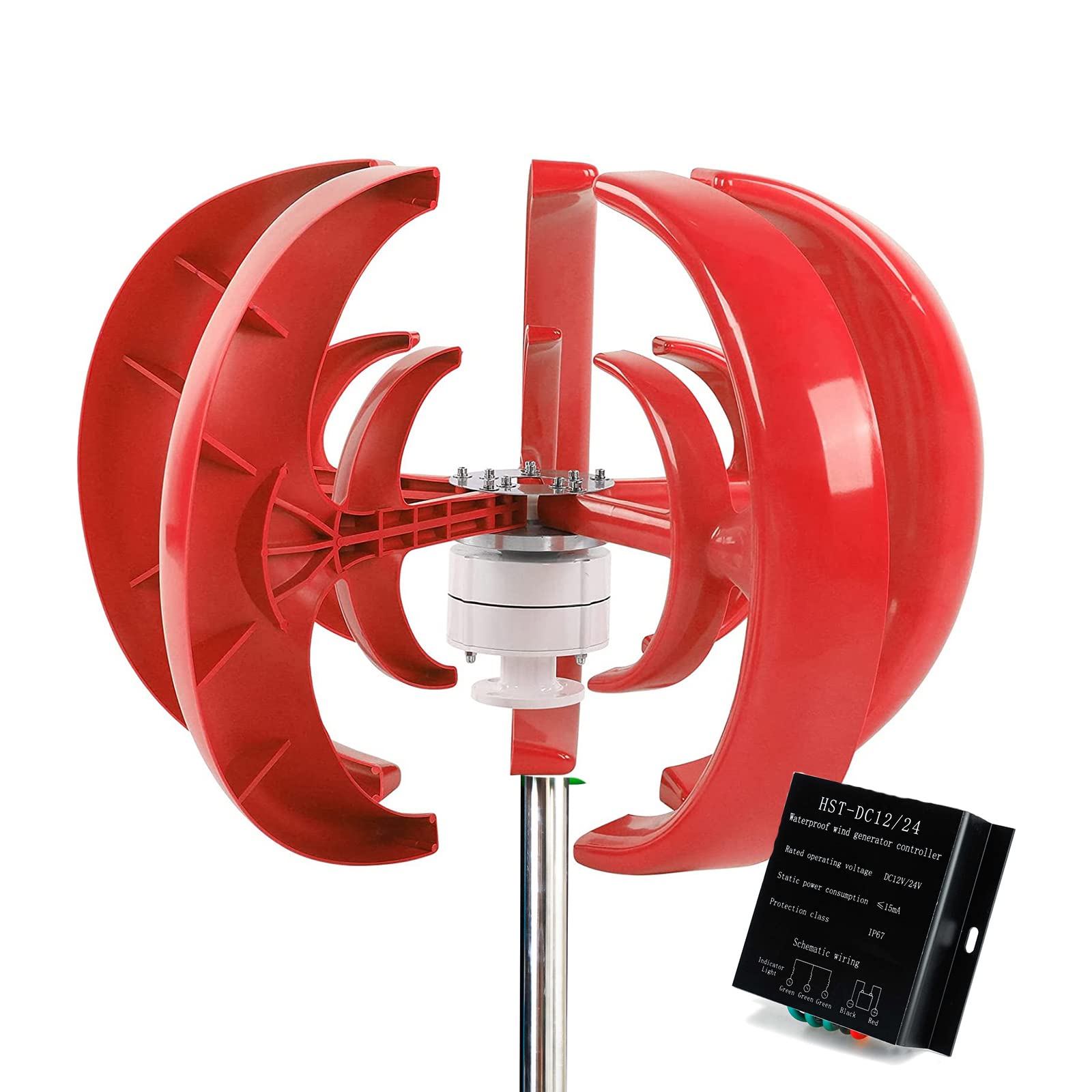 Buy Efficient 12000W Vertical Axis Wind Turbines Generator Lantern ...