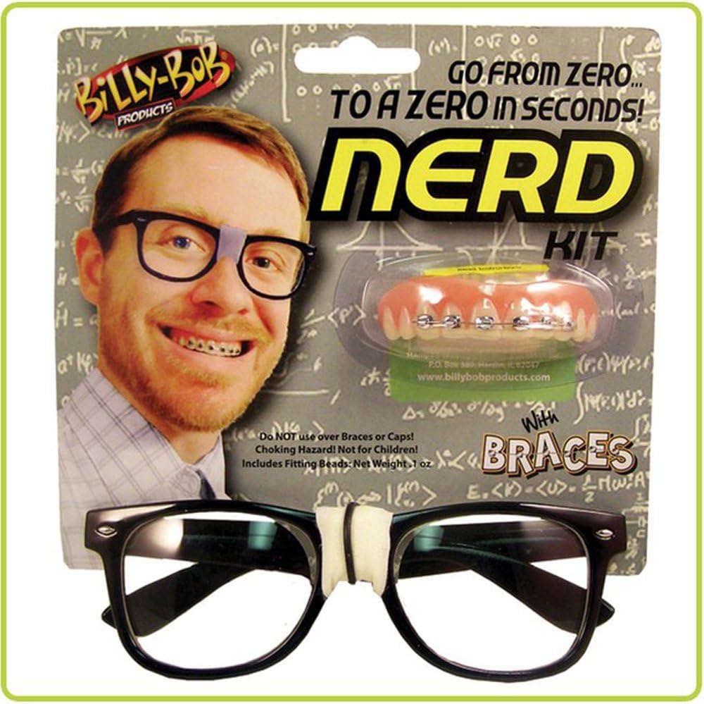 Amazon.com: Nerd Kit with Glasses and No-fool Braces By Billy-bob ...