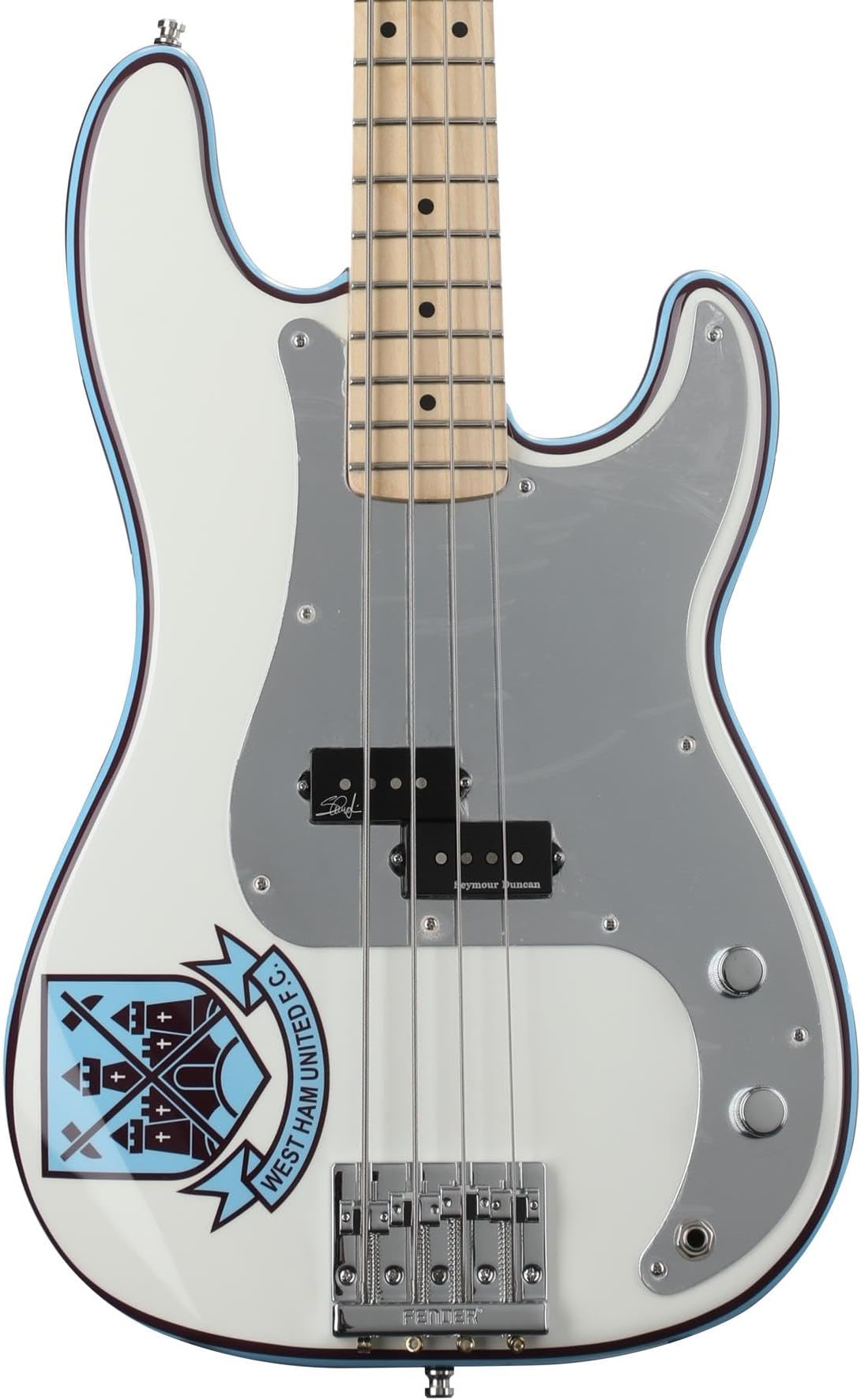 Amazon.com: Fender 0141032305 Steve Harris Precision Bass, Maple Neck ...