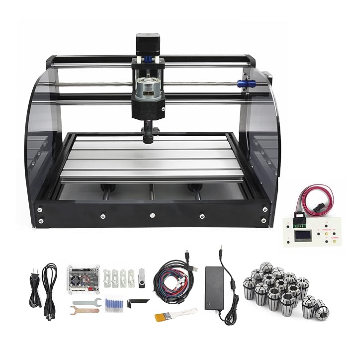 Buy RATTMMOTOR 3018 Pro-Max CNC Wood Router Machine 3 Axis GRBL Control ...