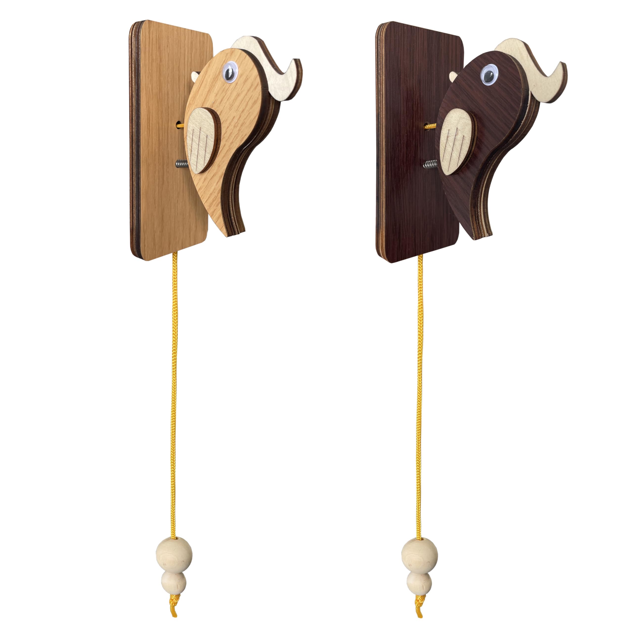Doorbell, Wooden Creative Door Knocker, Handmade Woodpecker Knocker ...