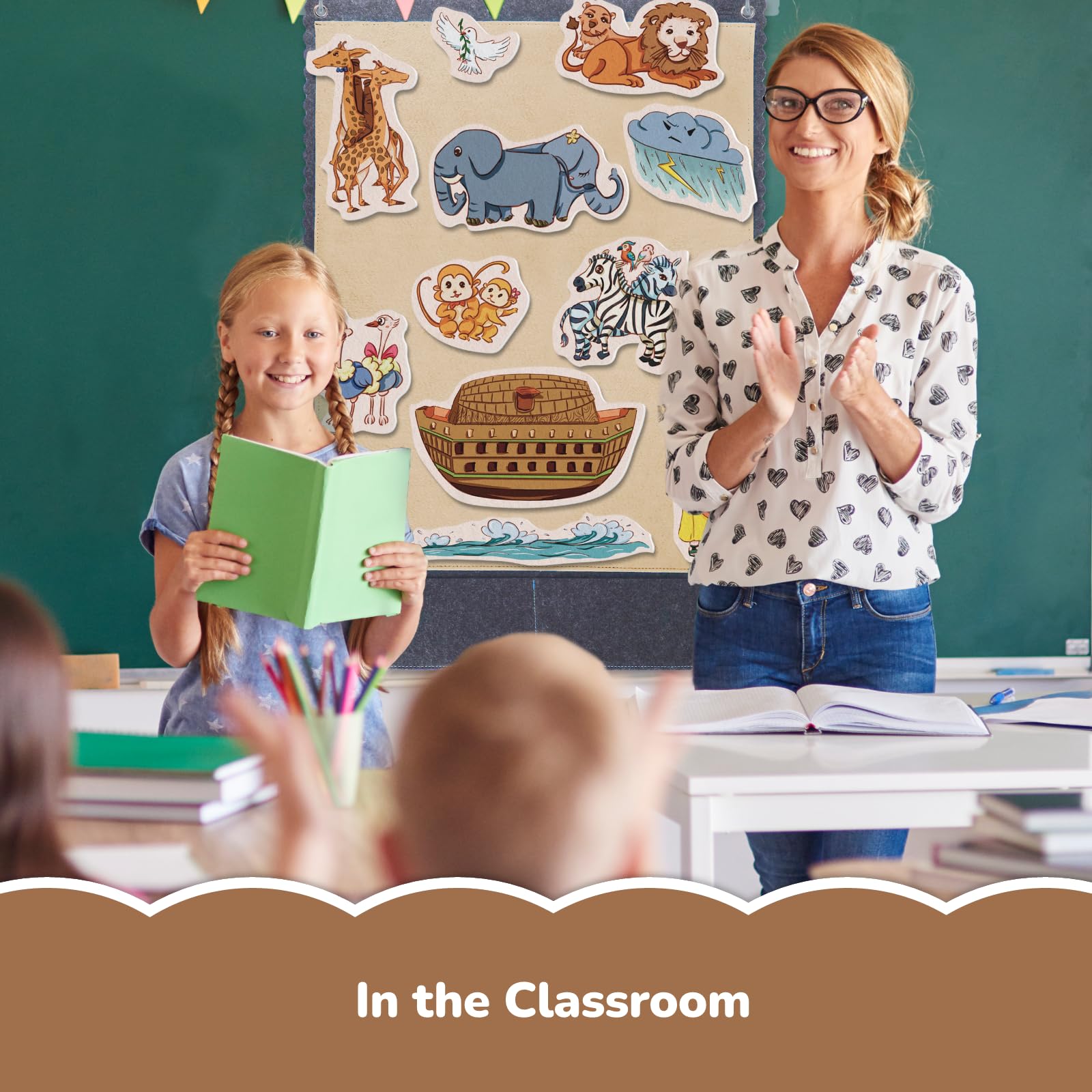 Snapklik.com : 2 Pack Felt Board Bible Stories Set, Flannel Felt Board ...