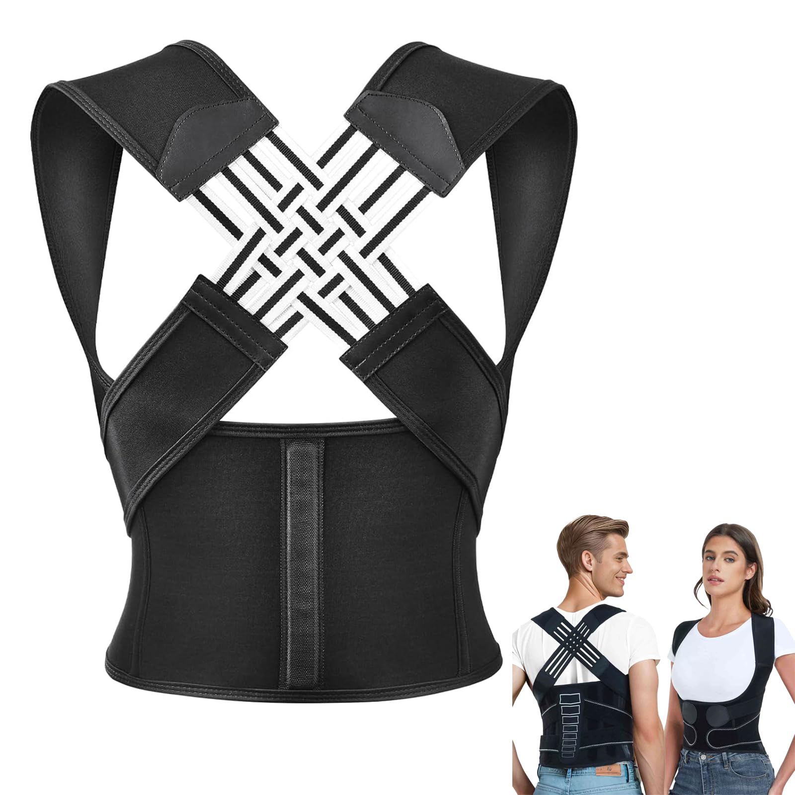 Colaren Adjustable Posture Correction Belt, Back Posture Support for ...