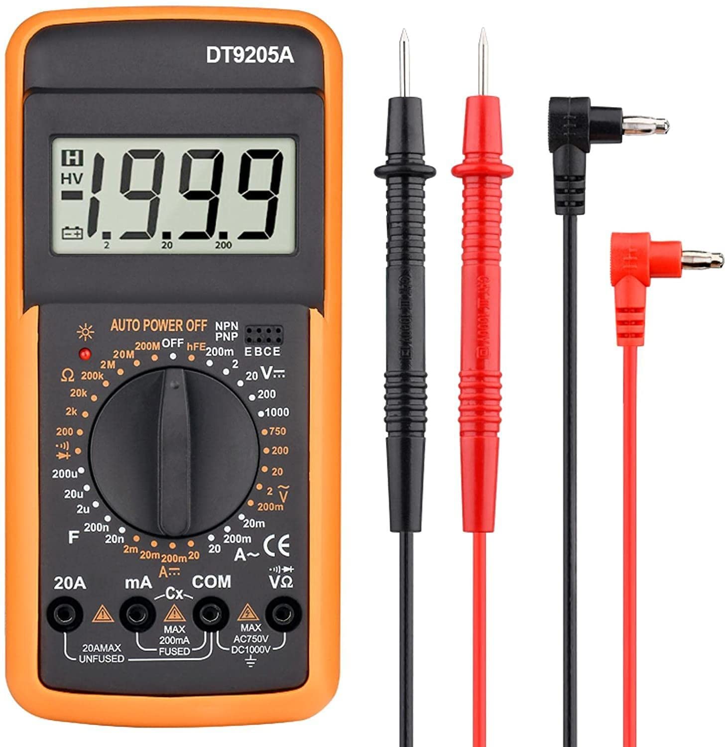 SG FLASH 9205 Digital Multimeter Capacitance Multi Meter Digital ...