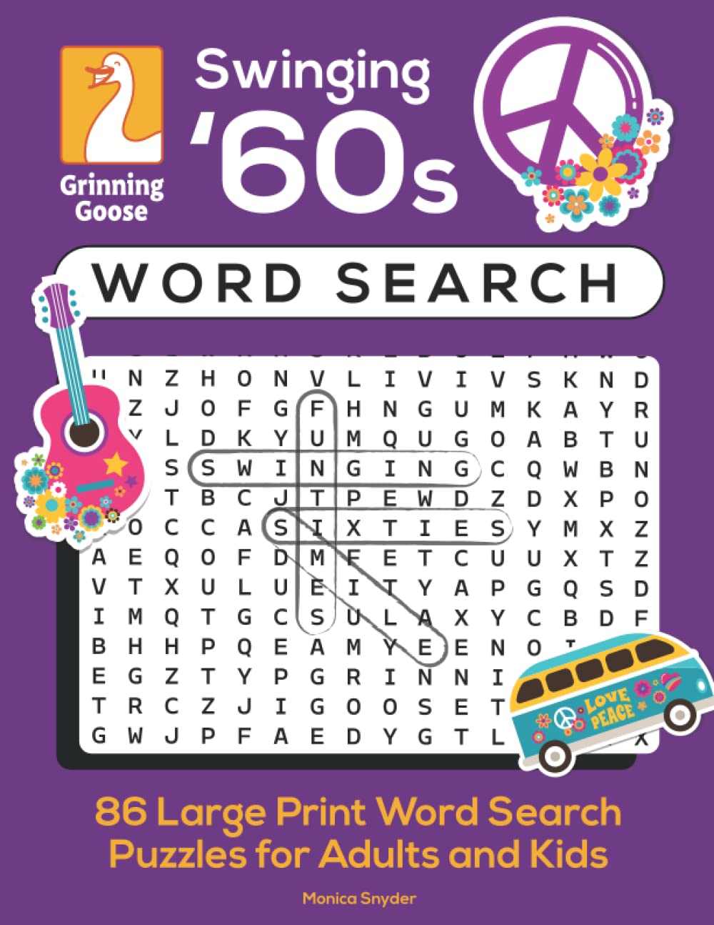 Swinging '60s Word Search: 86 Large Print Word Search Puzzles for ...