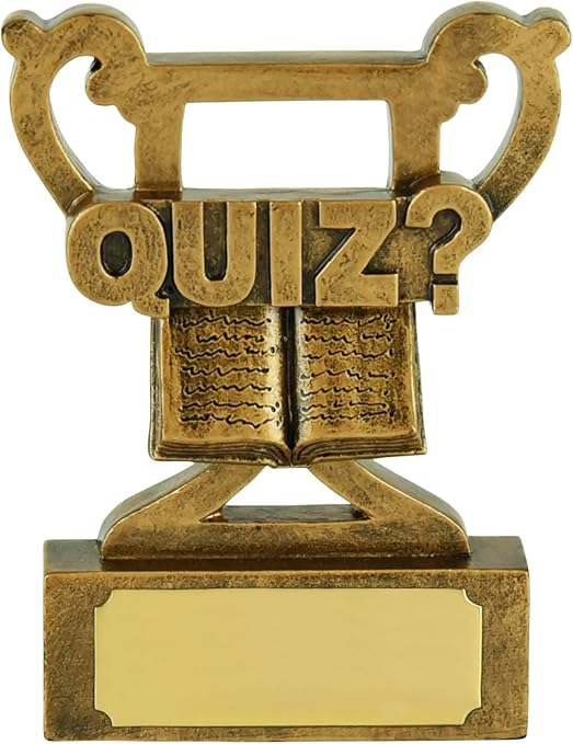 SilverTrophy: Quiz Game Trophy Prize - Pub Quiz, Bar Trivia, Quizzers ...
