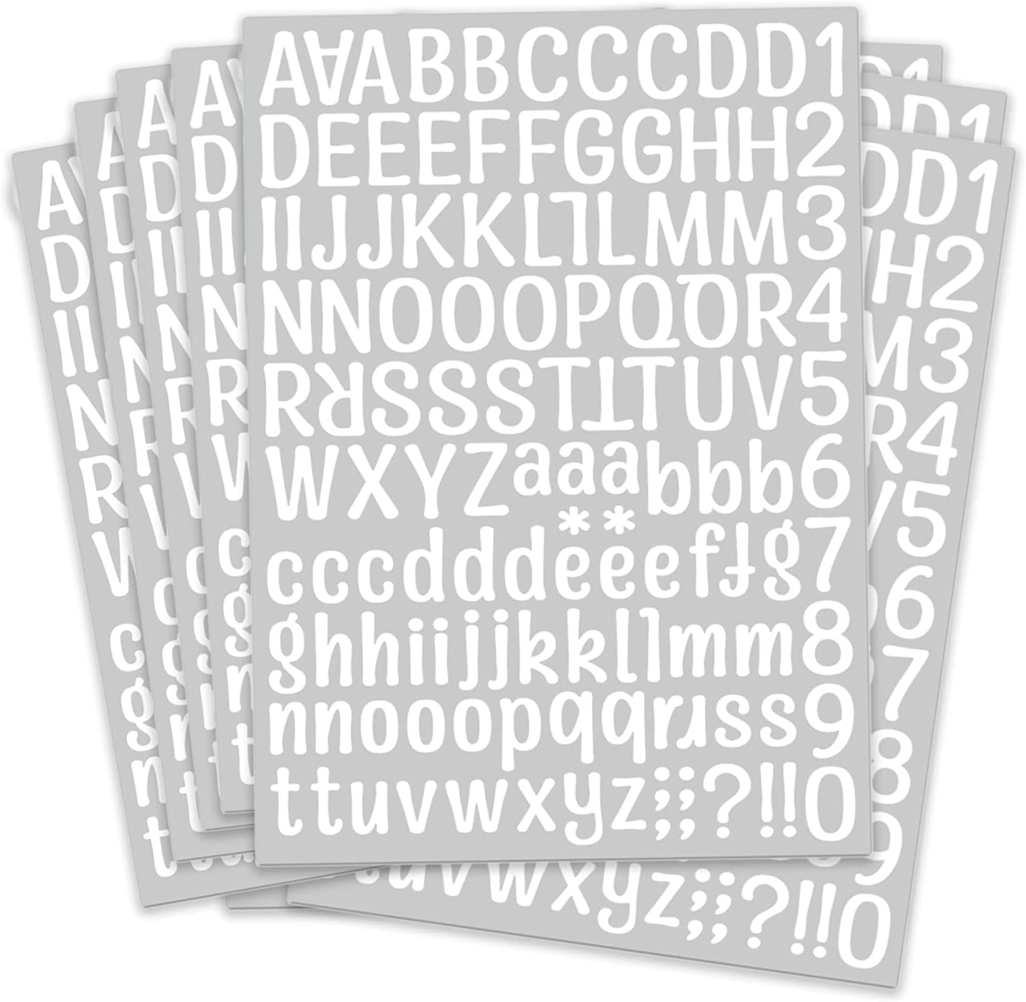 Amazon.com: Chartpak Self-Adhesive Vinyl Numbers, 1 Inch High, White ...