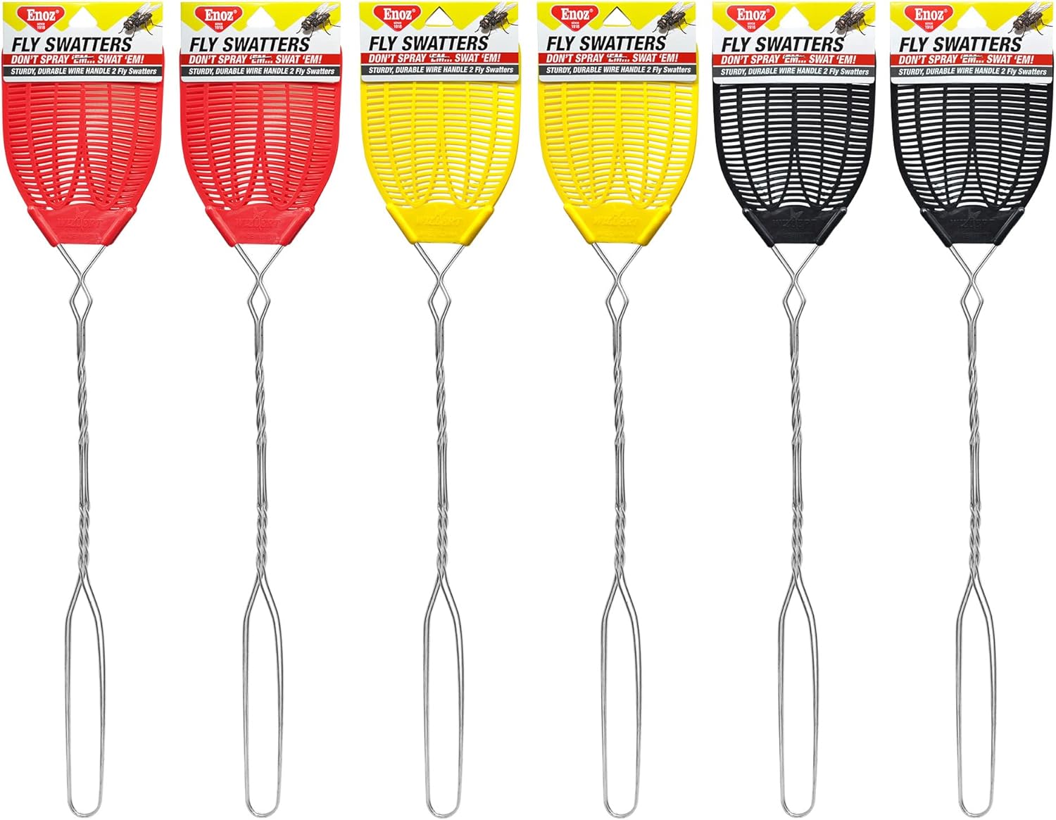 Amazon.com: Enoz Flyswatter, Rids Home and Garden of Pests, Multicolor ...