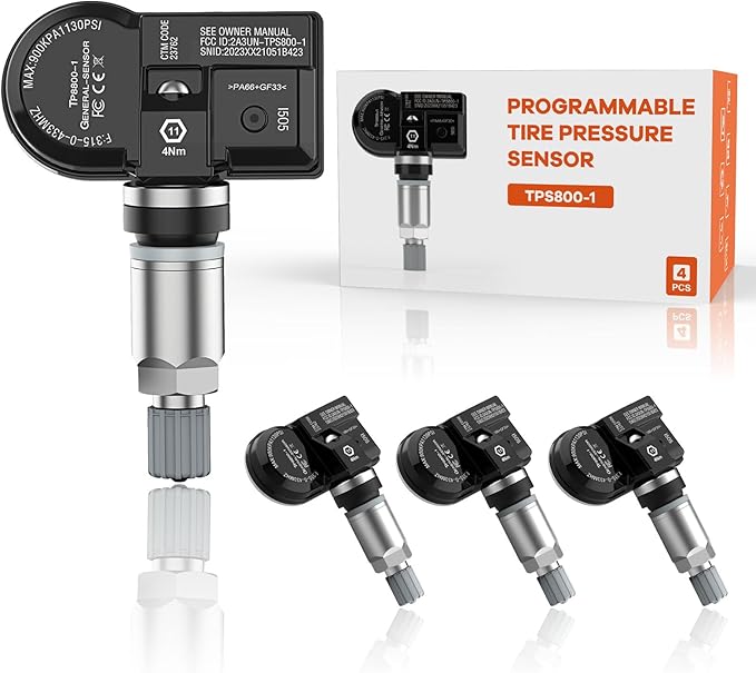 GEARZAAR TPS800-1 TPMS Sensor (315 MHz + 433 MHz) 2 in 1 Dual Frequency ...