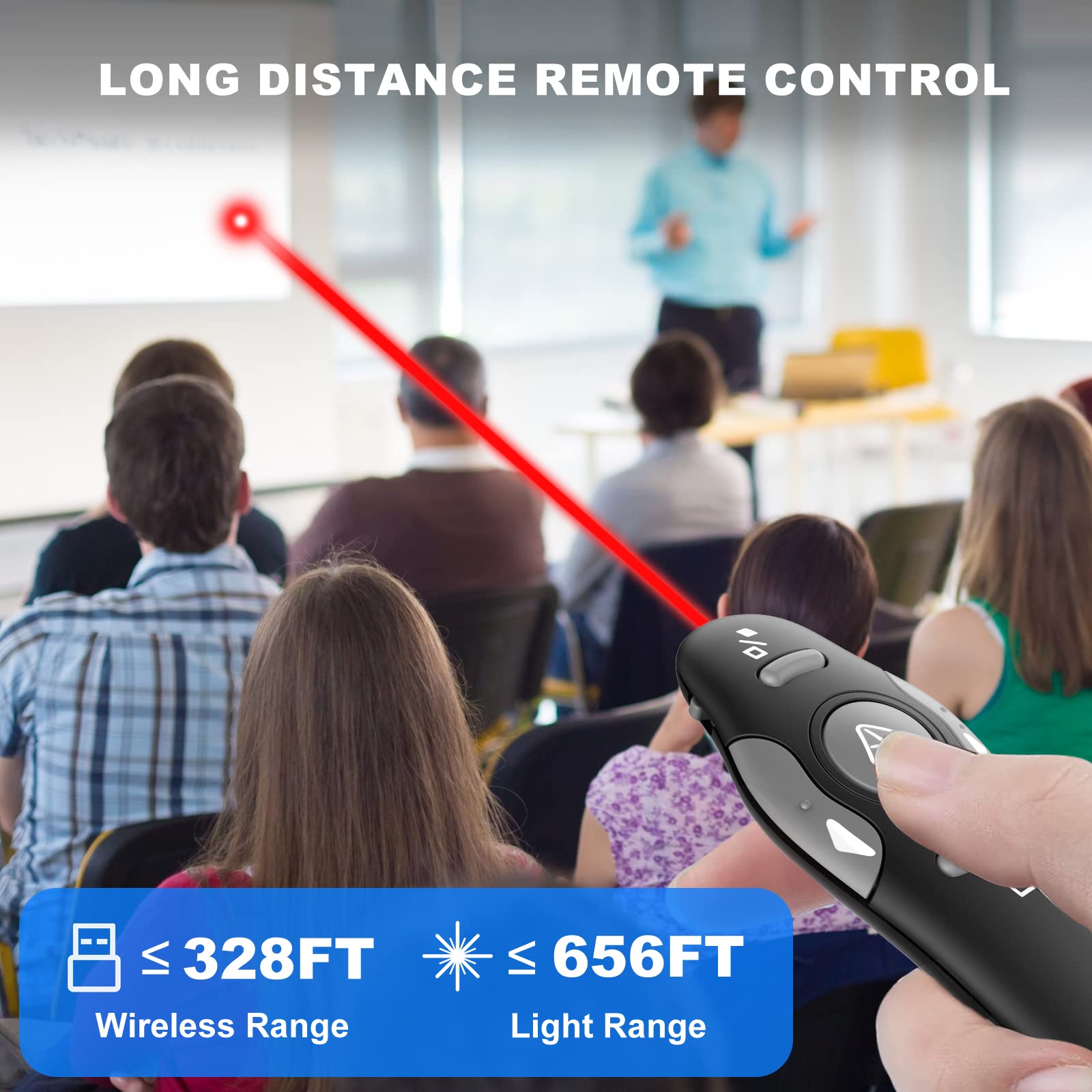 Snapklik.com : Presentation Clicker Wireless Presenter Remote ...