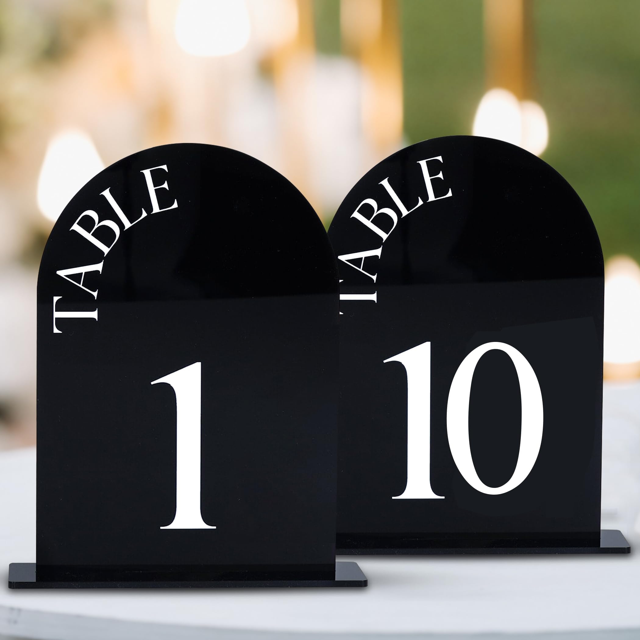 Black Table Numbers Wedding Table Numbers: 30 Unique Ideas For A