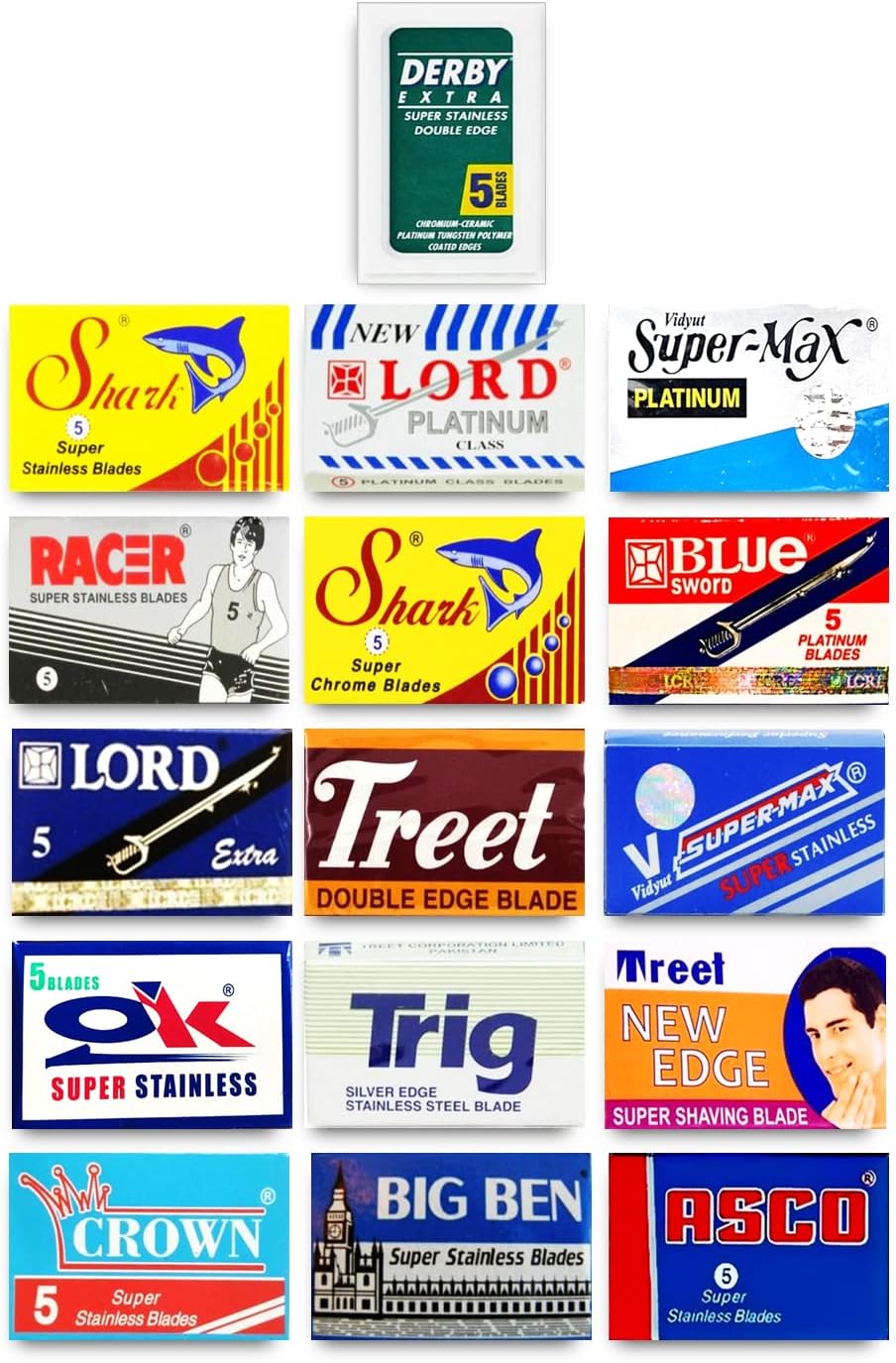 Amazon.com: Razor Blades Club 100 Quality Double Edge Razor Blades ...