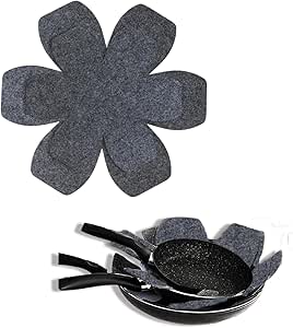 Amazon.com: YUYUDEHM 8 PCS Pot and Pan Protectors, Felt Pot Separator ...