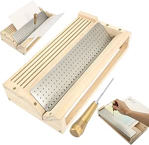 Amazon.com: Bookbinding Punching Cradle Set, Includes Dual-Use Piercing ...