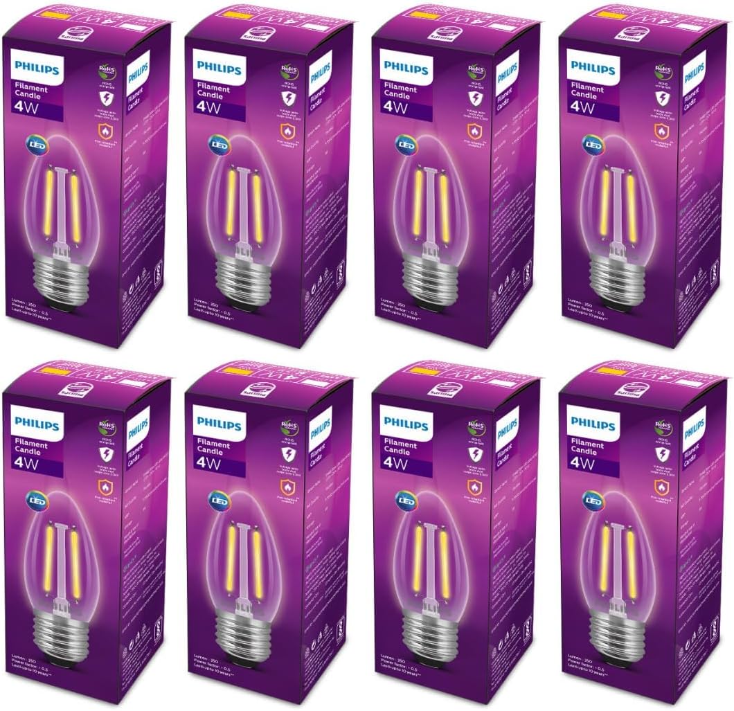 Buy PHILIPS 8-watt G95 Filament LED Glass Globe Bulb | Bulb Base: E27 ...