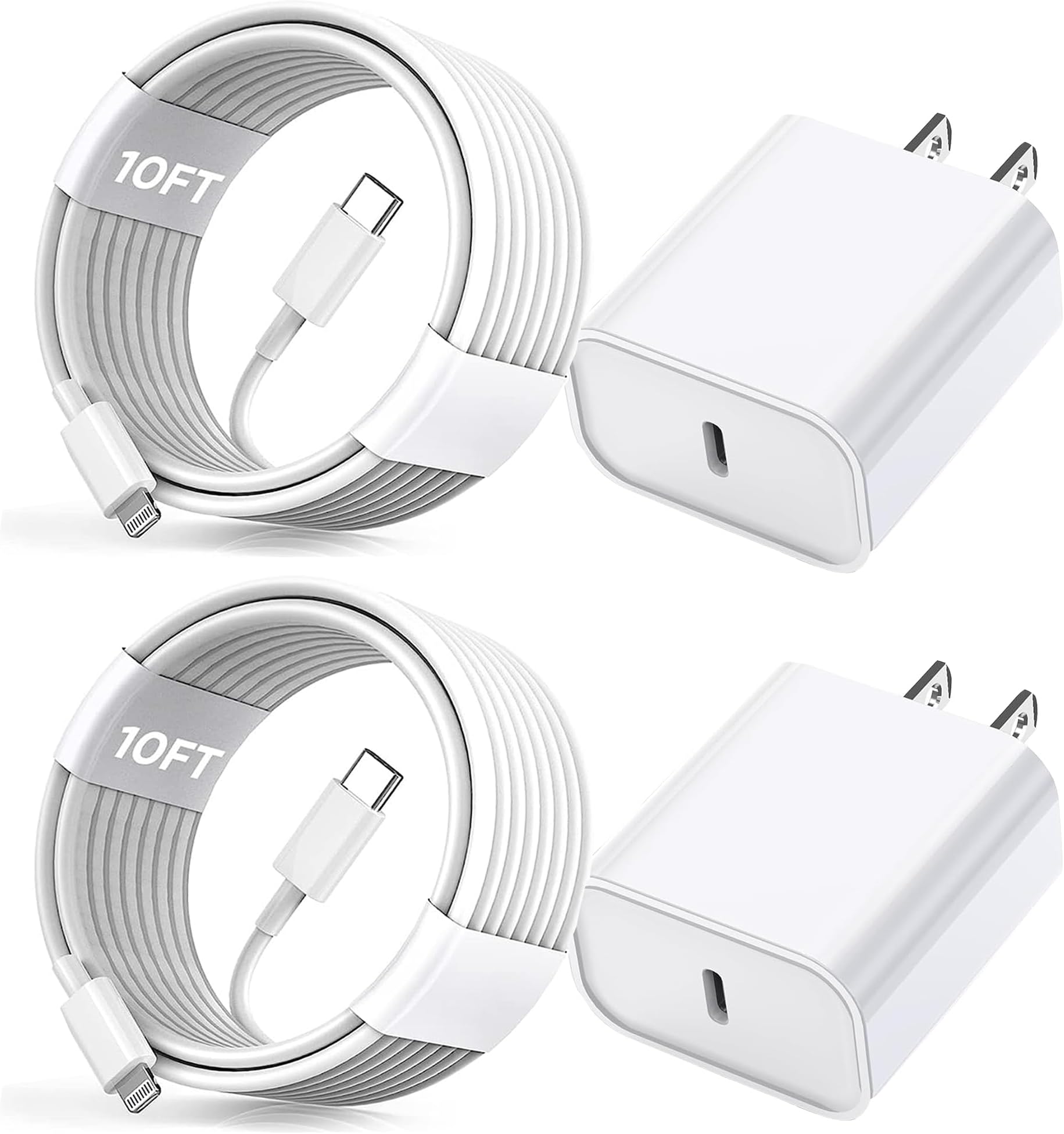 Amazon.com: iPhone Charger Fast Charging,10 FT iPhone Charger [MFi ...