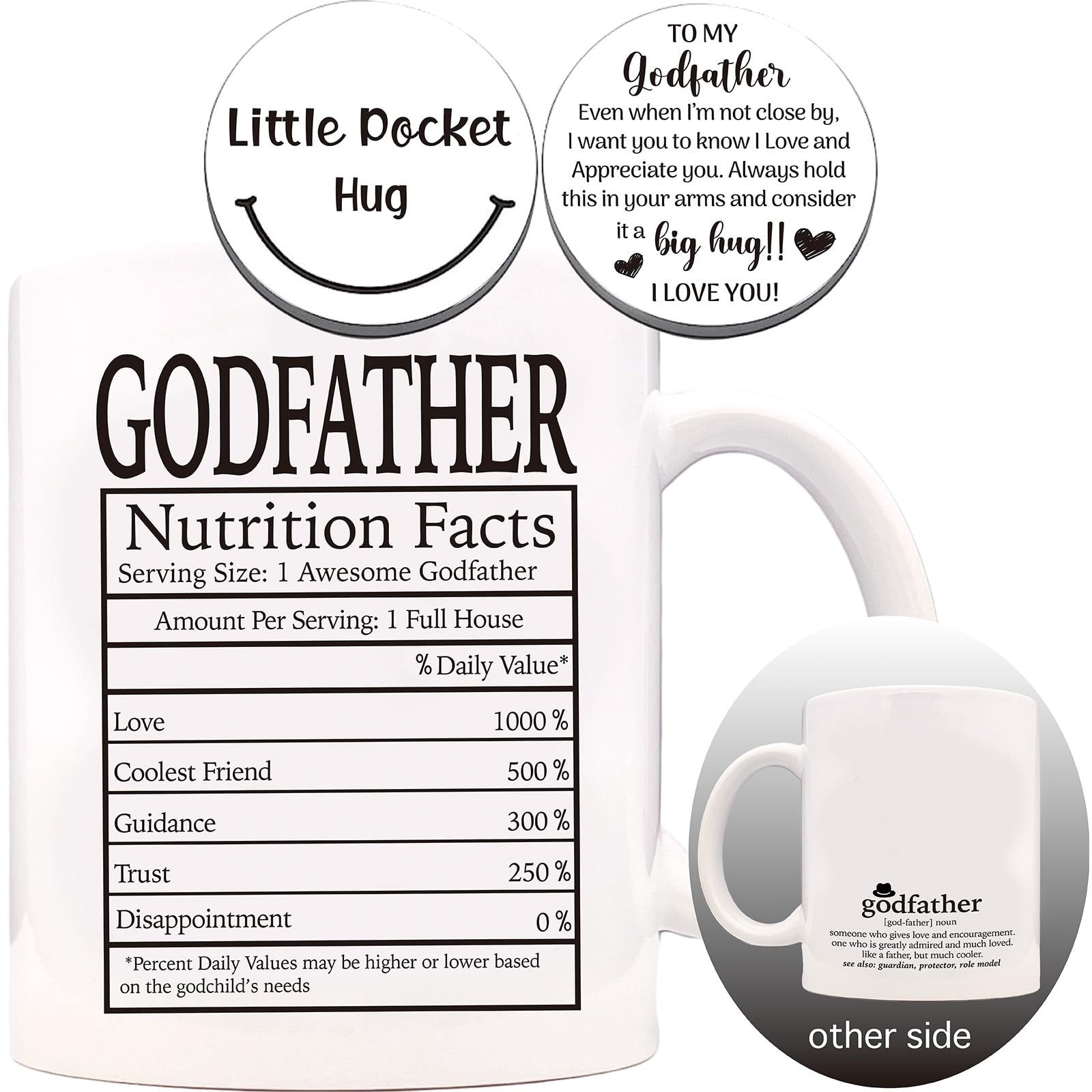 Amazon.com: ZomefinKiu Godfather Mug from Godchild 11 Ounce Ceramic ...