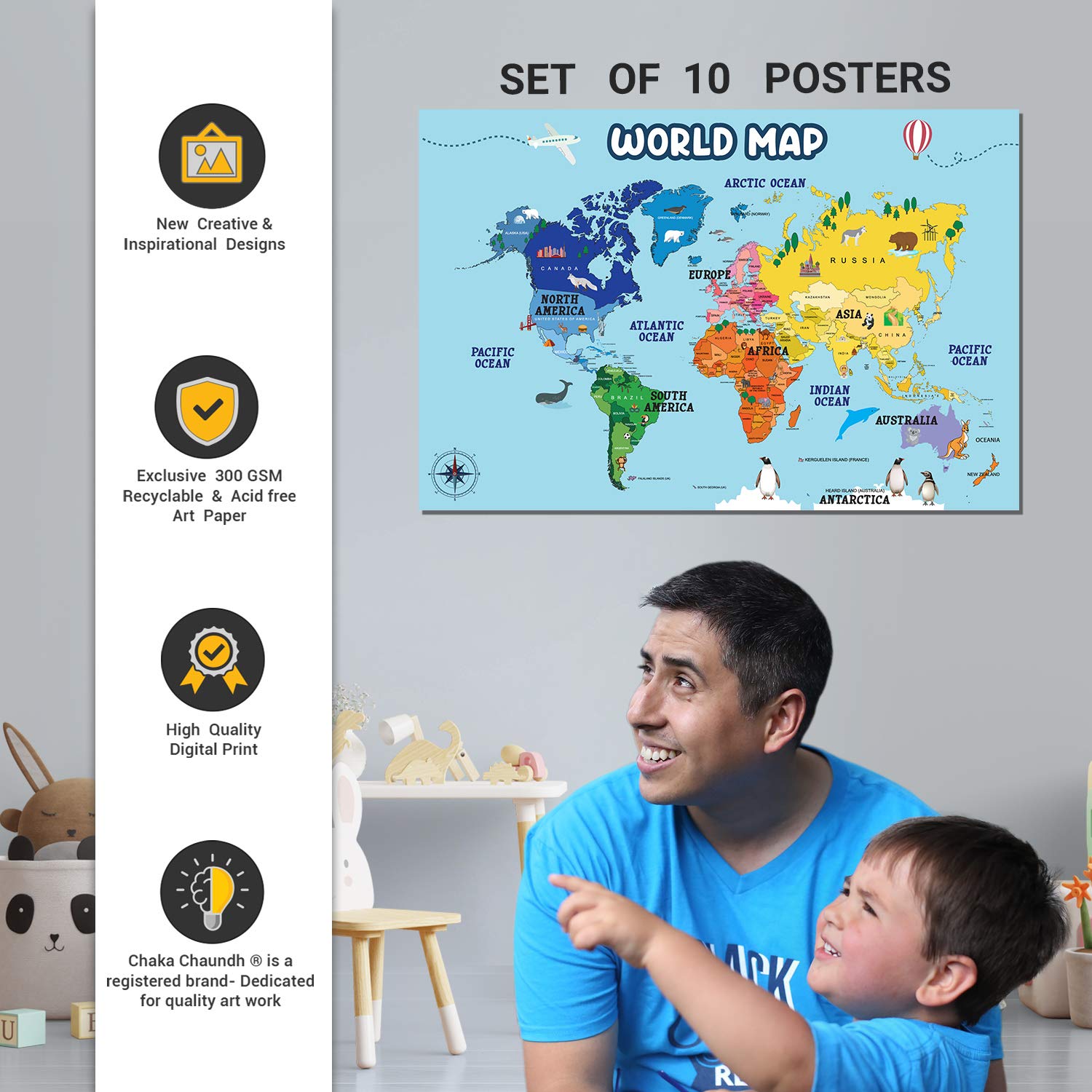 Buy Chaka Chaundh 2D and 3D Shapes, Counting 1 to 100, Opposite Days of ...