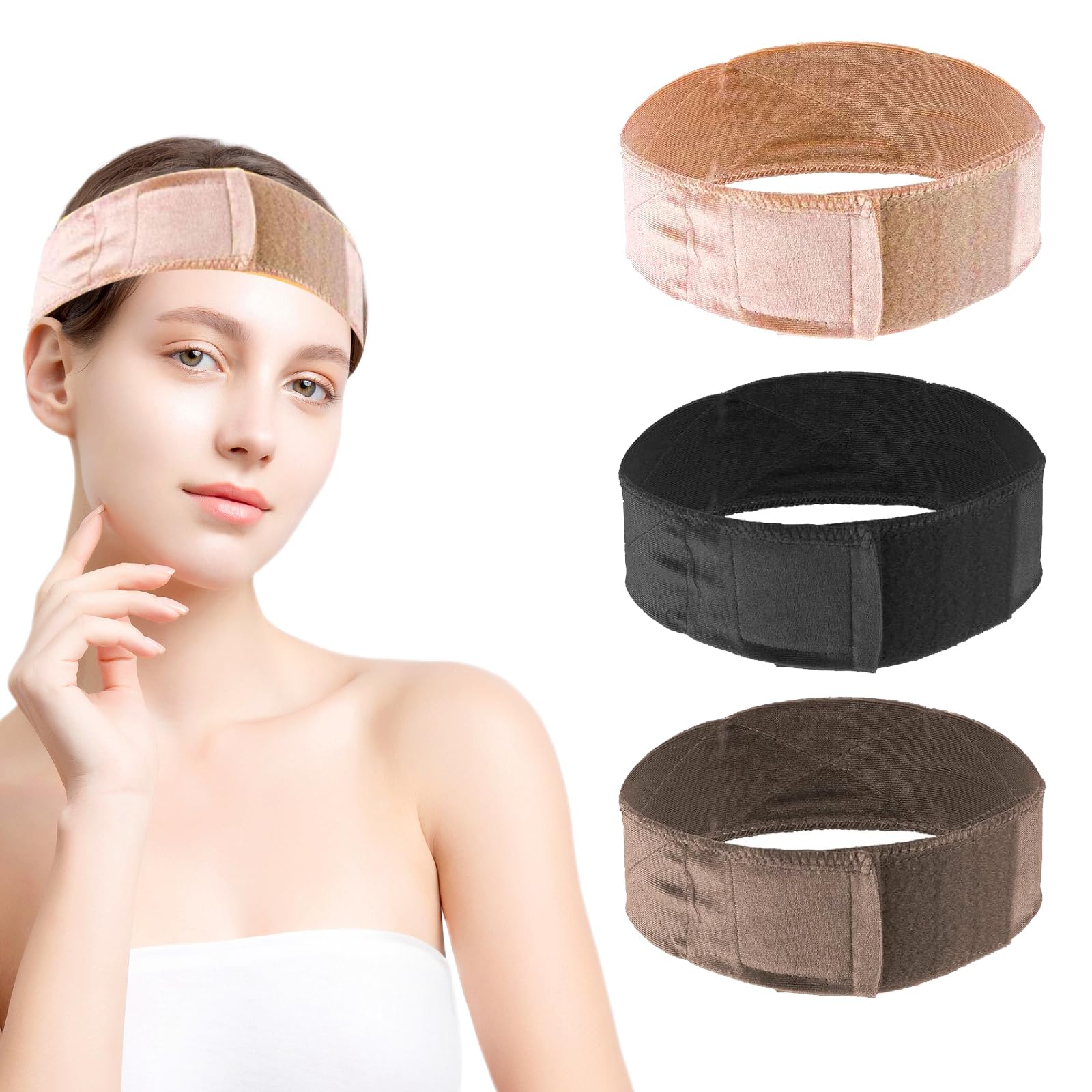 Amazon.com : Wig Grip for Female 3-Pieces Adjustable Wig Grip Band for ...