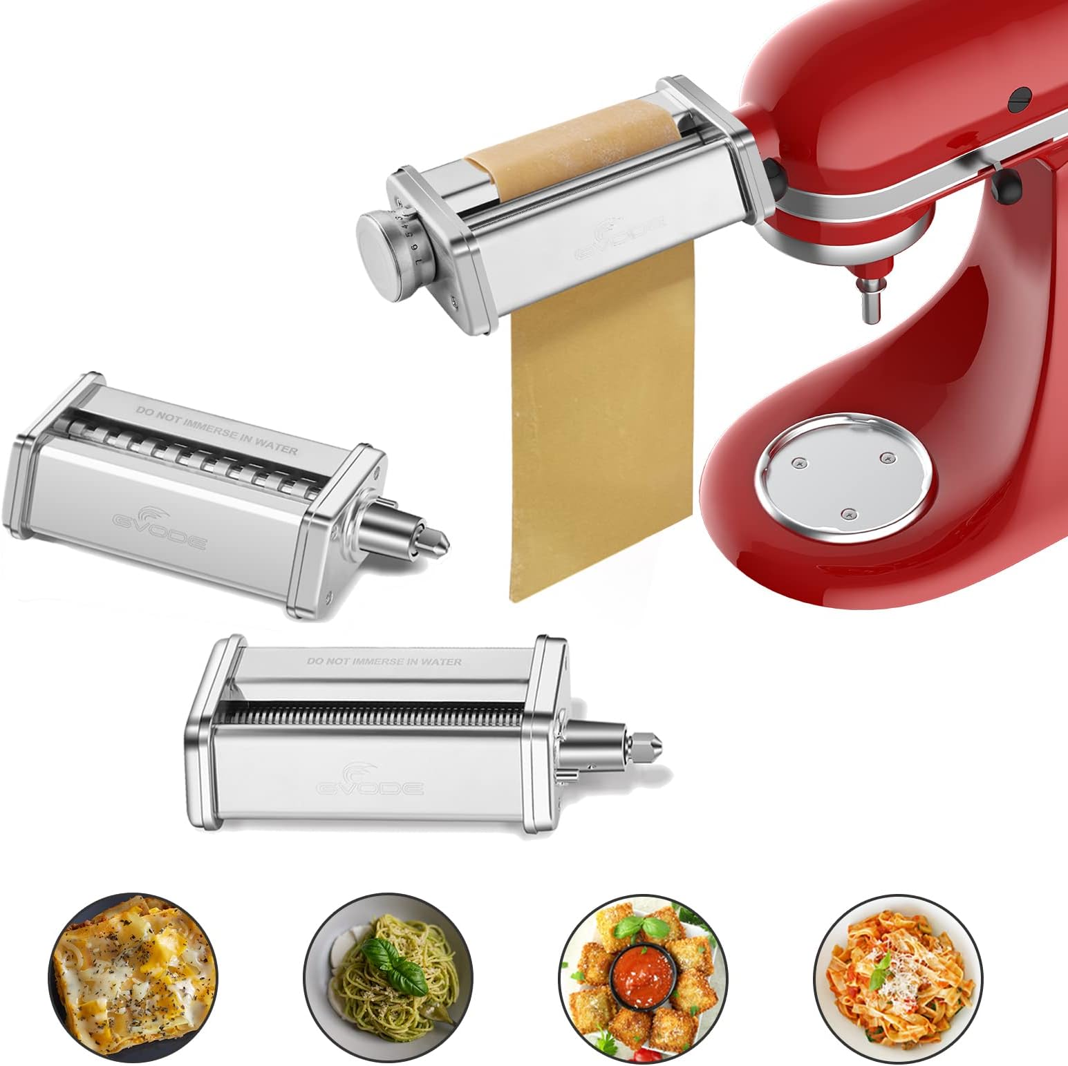 Amazon.com: Pasta Attachment for KitchenAid Stand Mixer Included Pasta ...