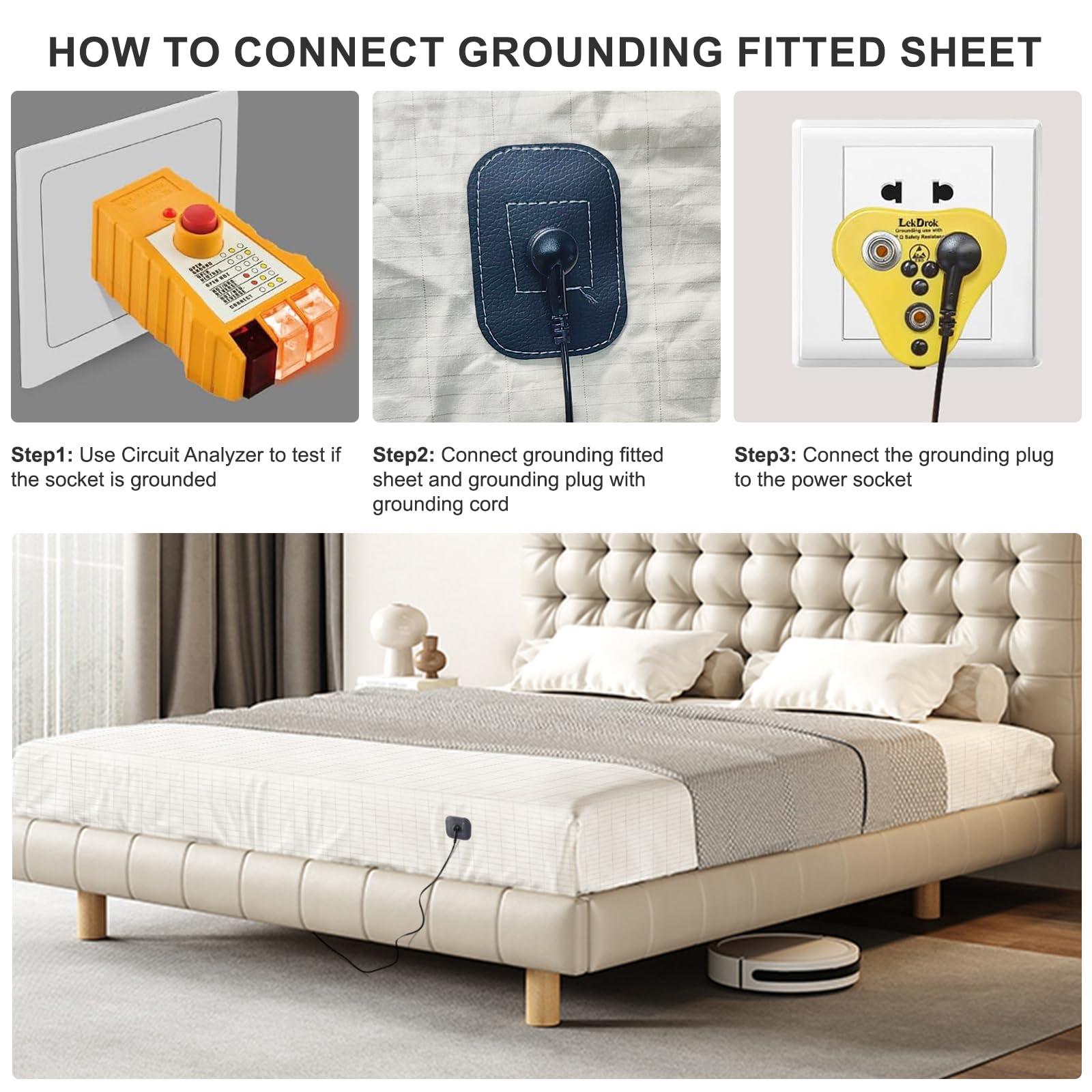 Snapklik.com : LekDrok Grounding Sheet Fitted Earth Sheets Bedding ...