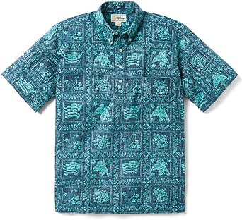 Amazon.com: Reyn Spooner Men's Lahaina Sailor Spooner Kloth Classic Pullover Hawaiian Shirt ...