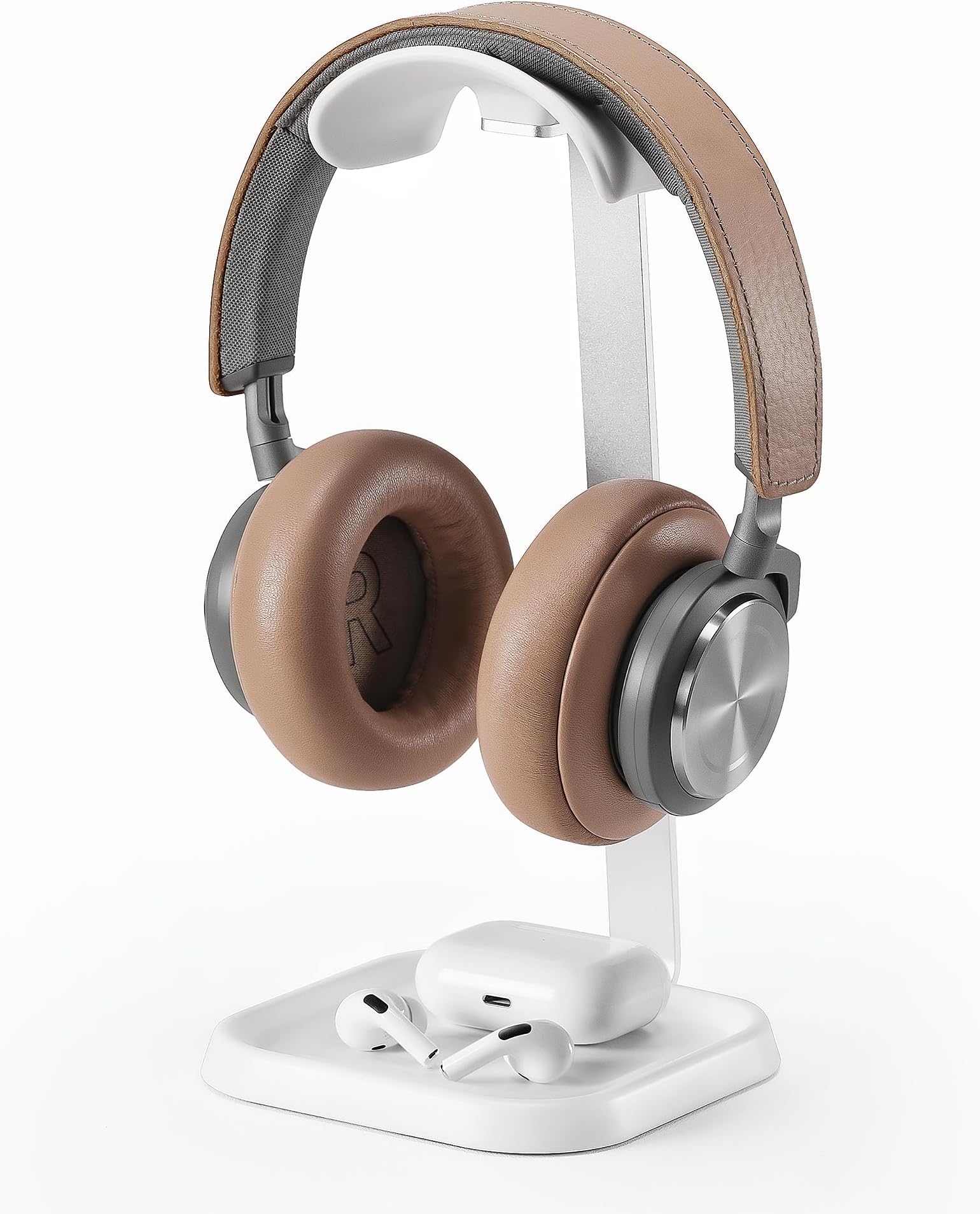 Amazon.com: Headphone Stand, Curved Headset Stand with Storage Tray ...