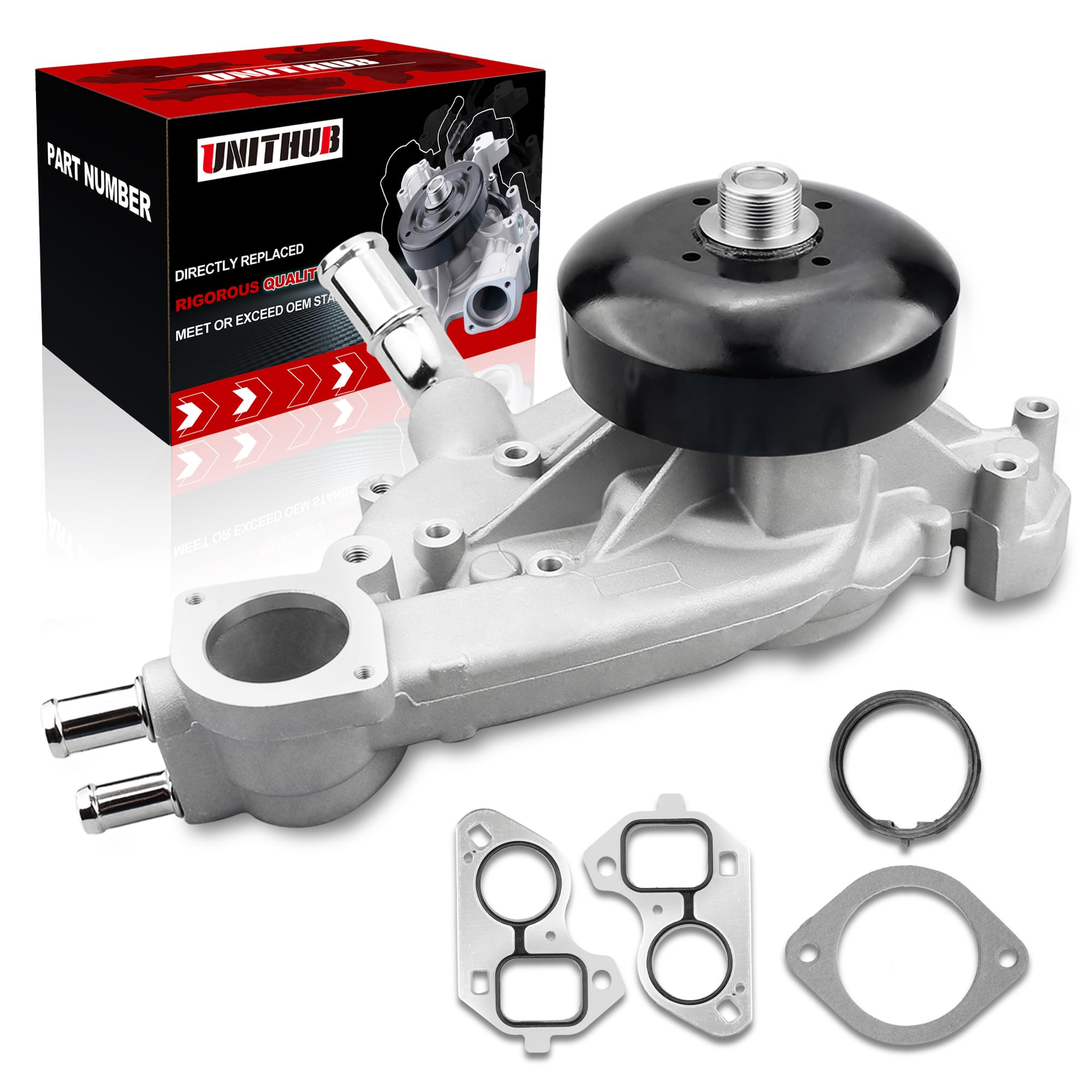 Amazon.com: UNITHUB Engine Water Pump Automotive w/Thermostat Gasket ...