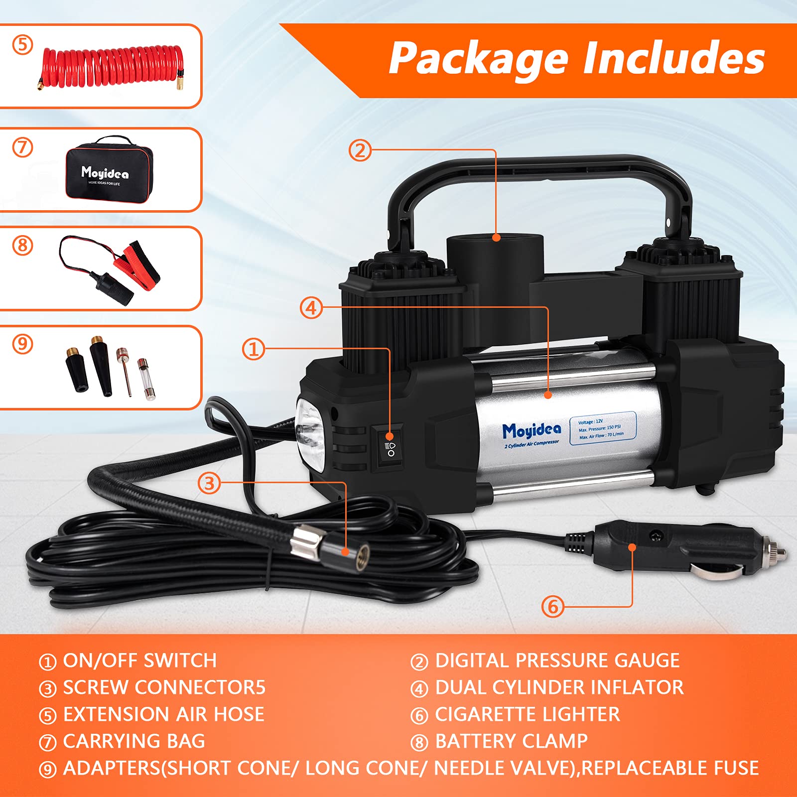 Compresor de aire Moyidea, in...B096RC1BCR | Encarguelo.com