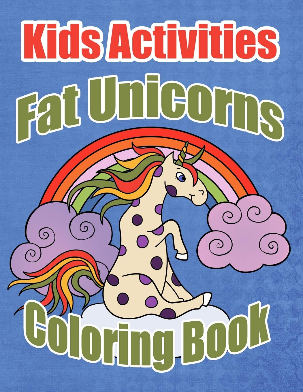 fat unicorn coloring pages